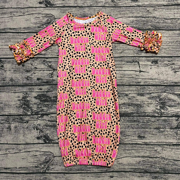 Daddy’s girl ruffle gown – Leopardbaby Boutique